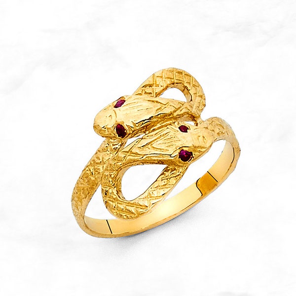 Gold Snake Ring - Etsy