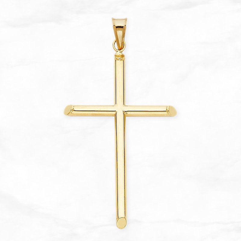 Large 14k Gold Cross - Etsy