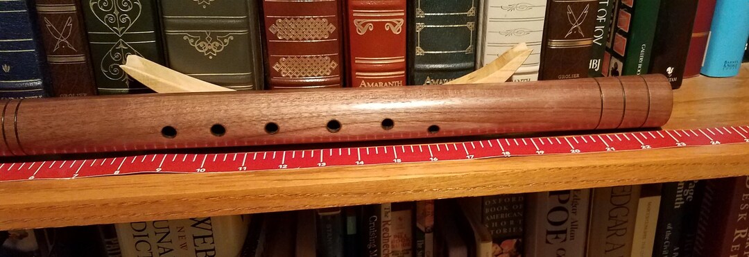 Low D All Walnut Native American Style Flute With Short Body and ...