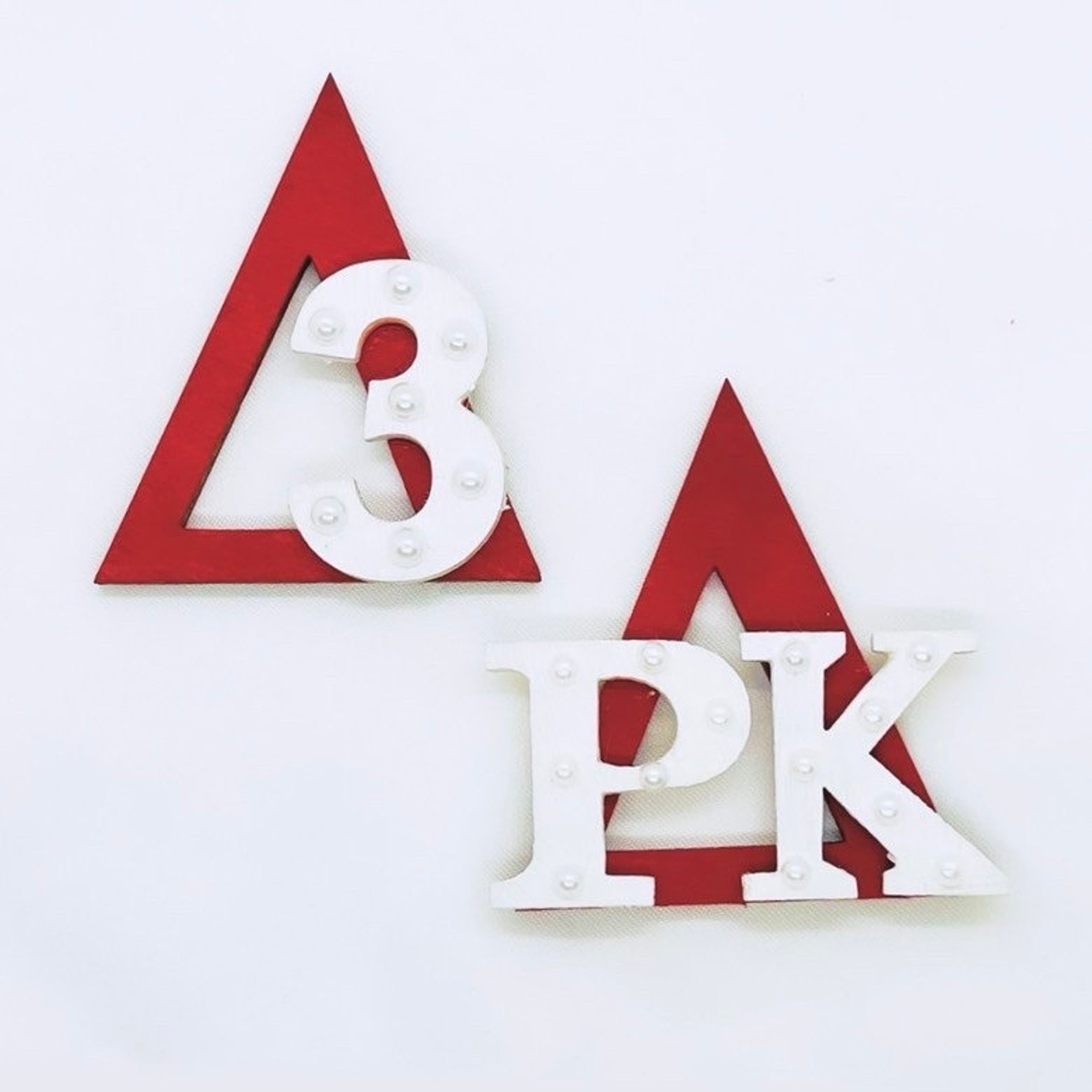 Delta Wooden Pin With Chapter or Line Number - Etsy