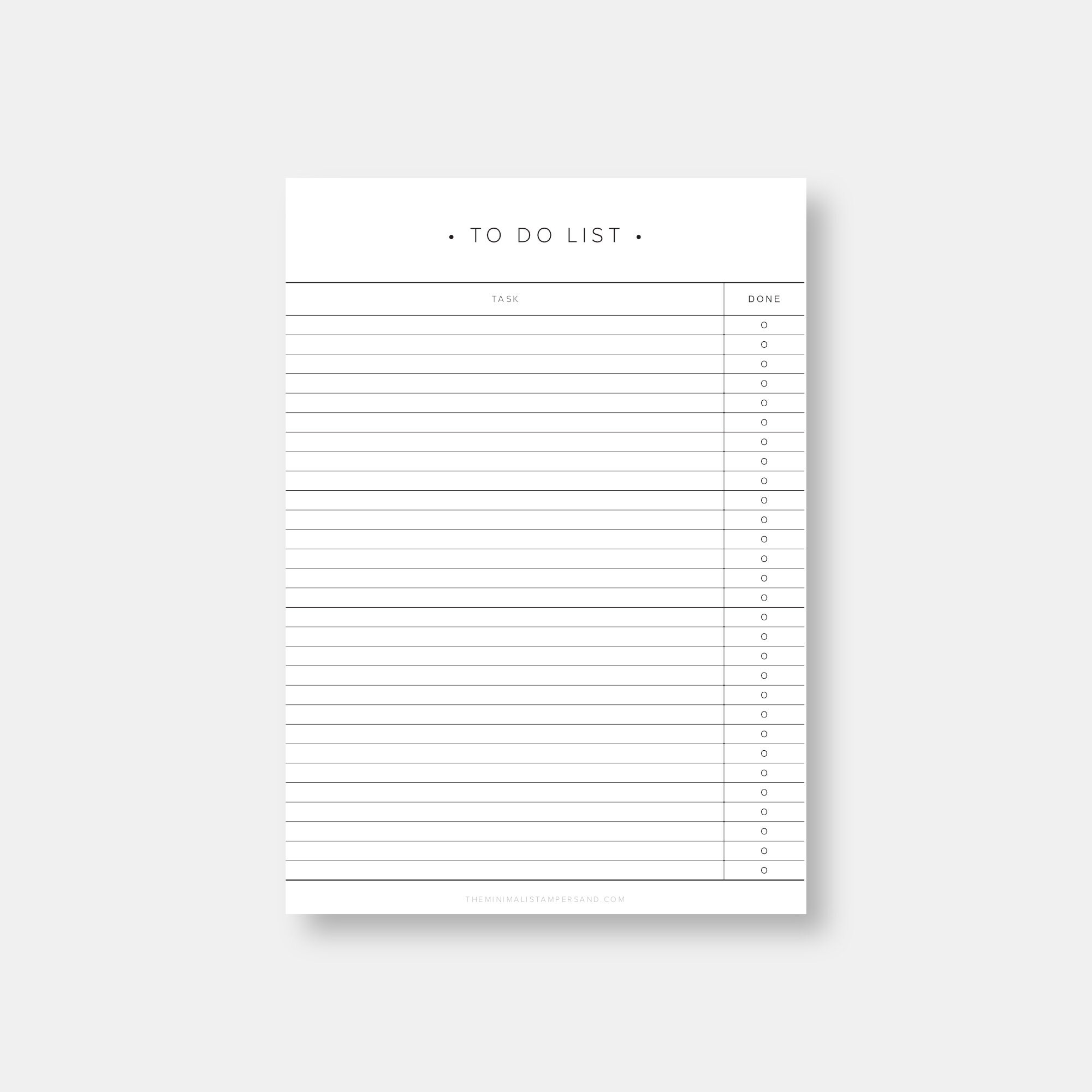 Minimalist Planner Printable Bundle, Minimalist to Do List Printable ...
