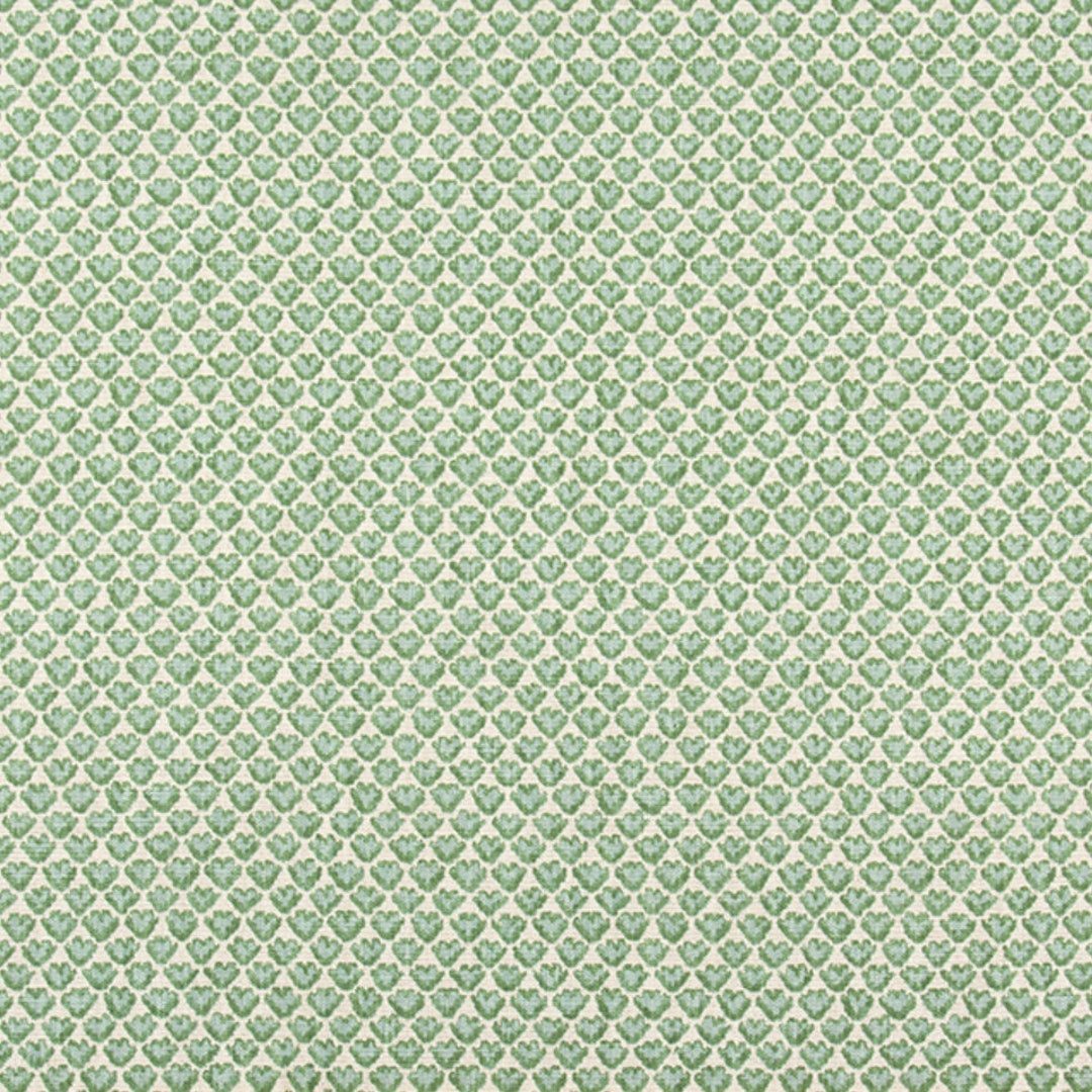 Green Repeating Pattern Fabric - Cotton/linen Upholstery Weight - 54 ...