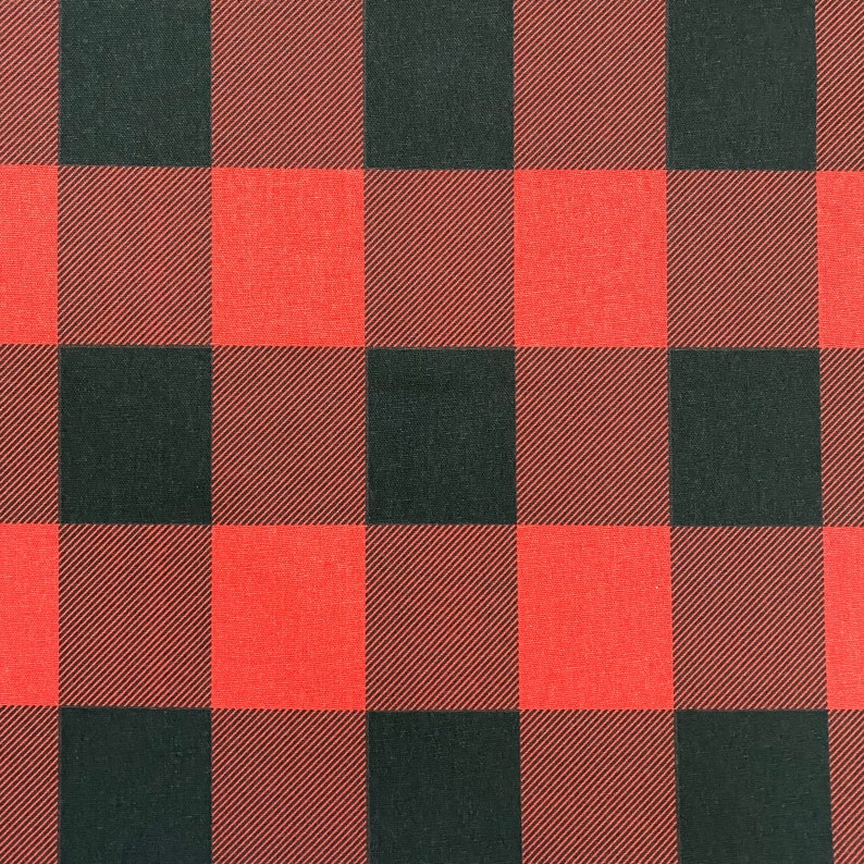 Premier Prints Fabric Buffalo Check Red/black 54 - Etsy