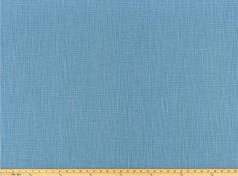 Solid Blue Canvas Fabric by the Yard Textured Cotton Slub Upholstery ...