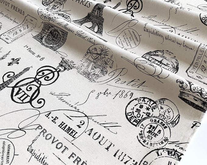 Ballard Designs DOCUMENT BROWN French Script Designer Craft Pillow ...