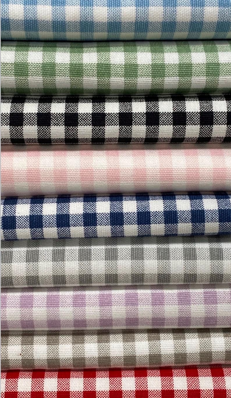 Pale Pink Gingham Fabric by the Yard - 54" Wide 100% Cotton - Pale Pink ...