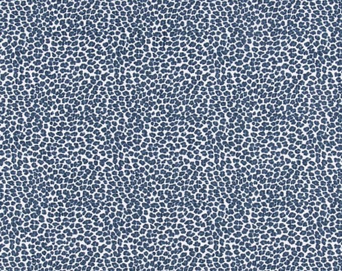 Blue Leopard Print Fabric Leopard Fur in Blue Colors by Ybt Leopard ...