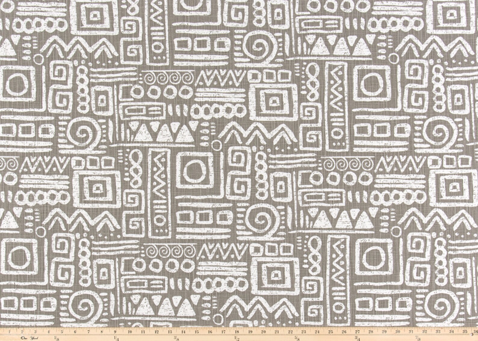 Premier Prints Fabric Glyphics Flint Slub Canvas 54 | Etsy