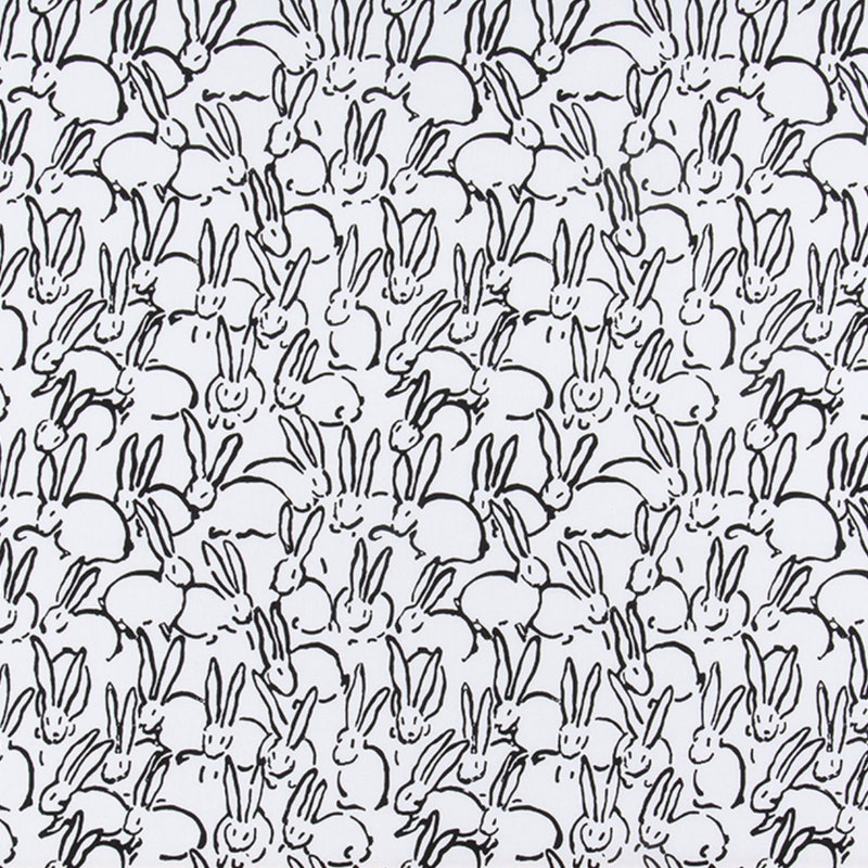 Rabbit Print Fabric - Etsy