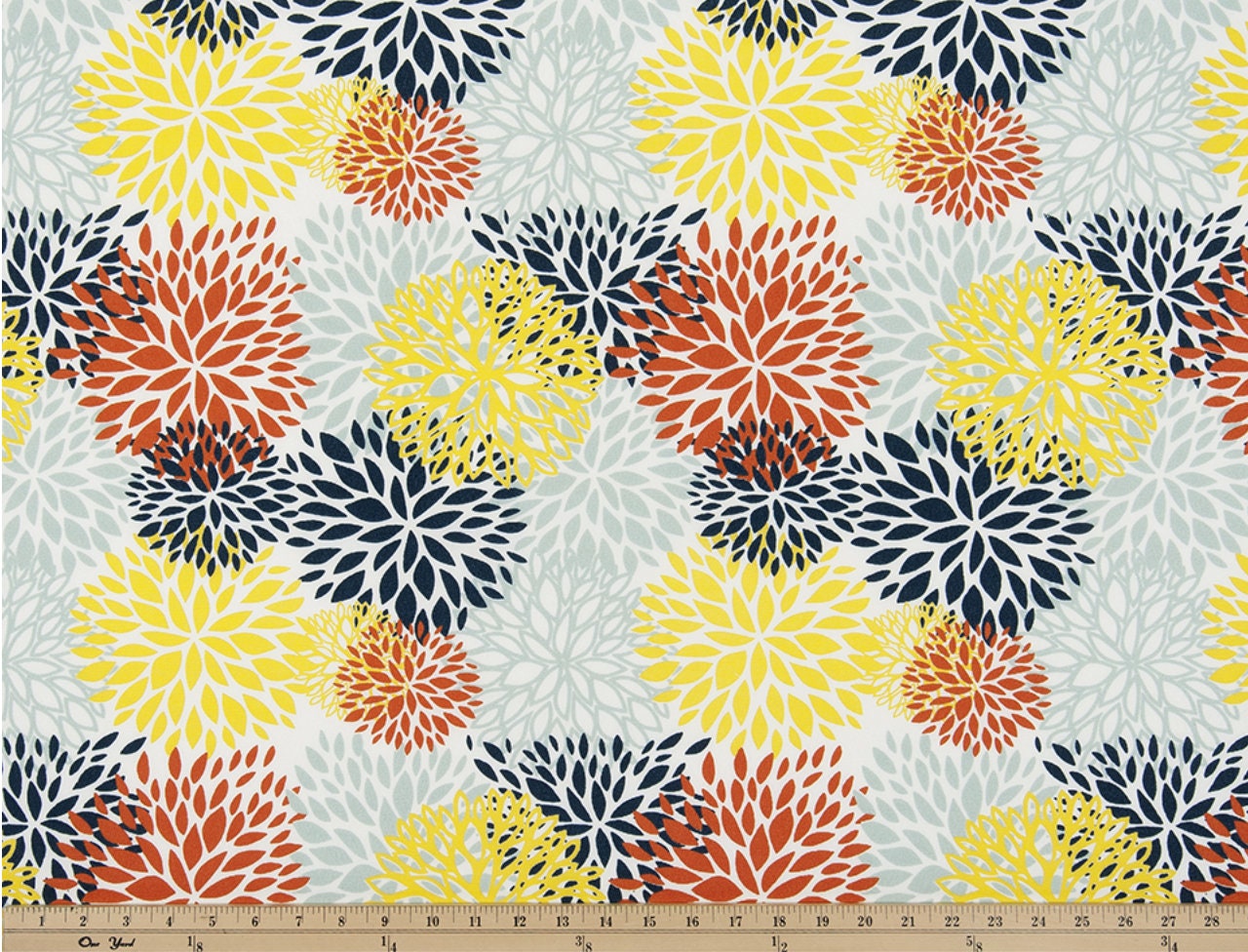 Premier Prints Fabric Outdoor Fabric Blooms Perla | Etsy