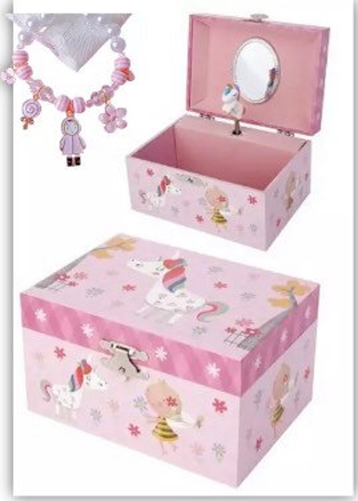 Personalised Unicorn Musical Jewelry Box Ballerina Music Box - Etsy