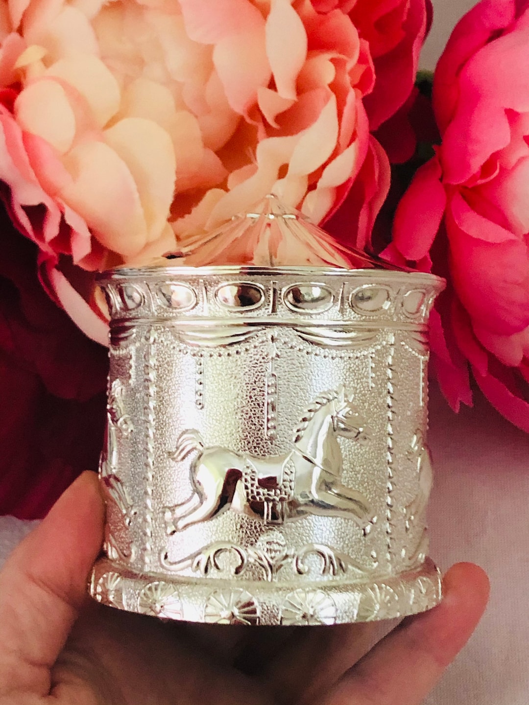 Silver Money Box Carousel,money Box, Money Box Carousel,piggy Bank,coin ...