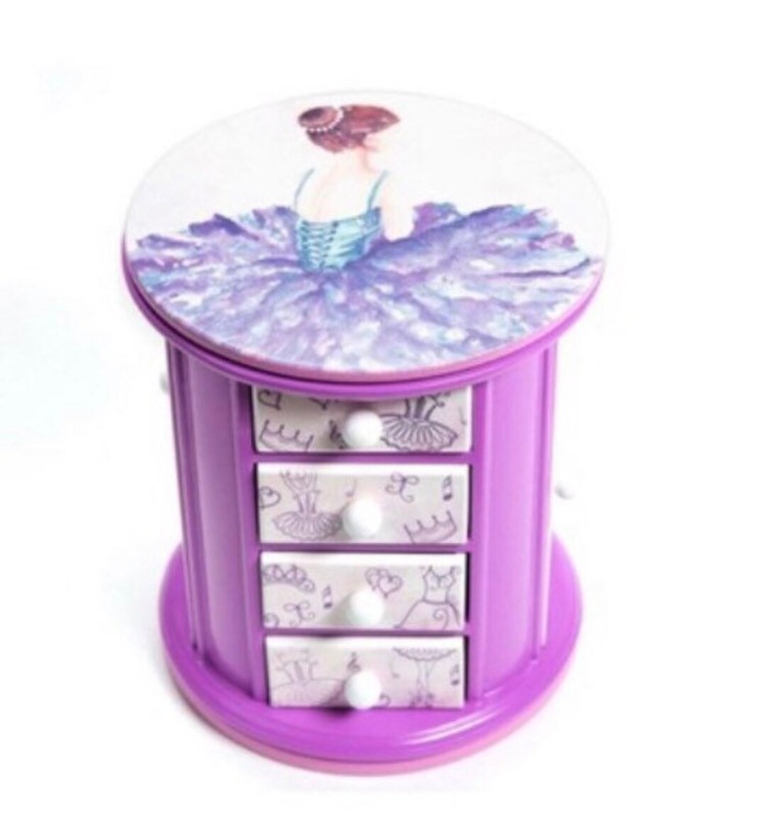 Personalised Large WOODEN Ballerina Jewelry Box, Ballerina Jewel Box ...
