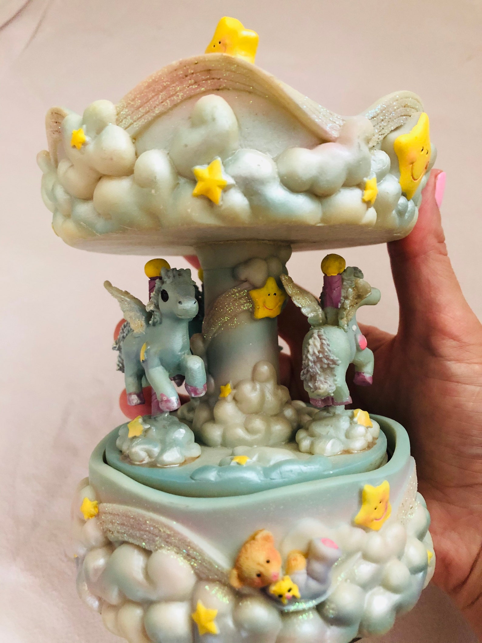 Musical Carousel Music Box Musical Carousel Nursery Gift - Etsy