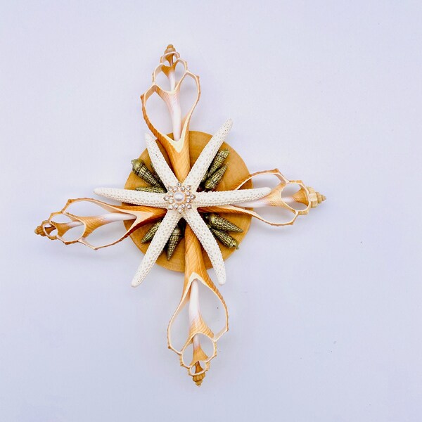 Seashell Cross - Etsy