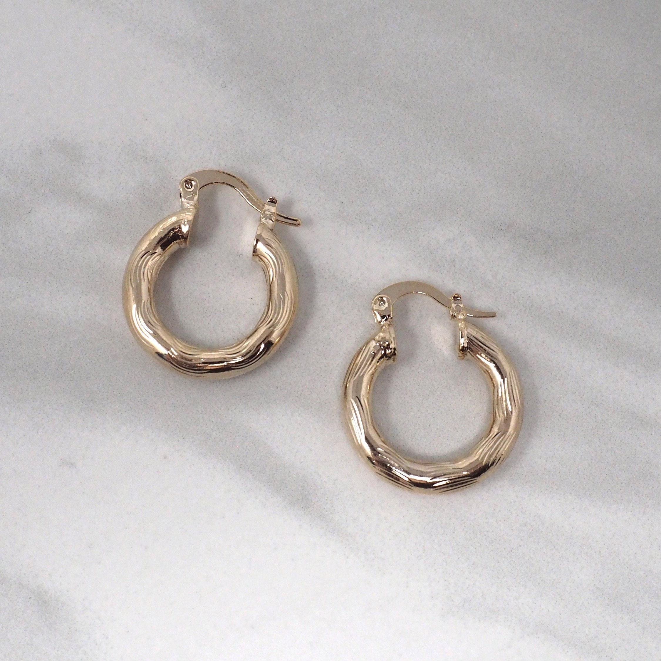 Mini Gold Hoop Earrings Small Gold Hoops in Chic Mini Size - Etsy