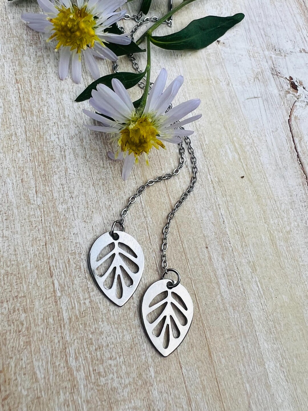 Leaf Ear Threads - Etsy