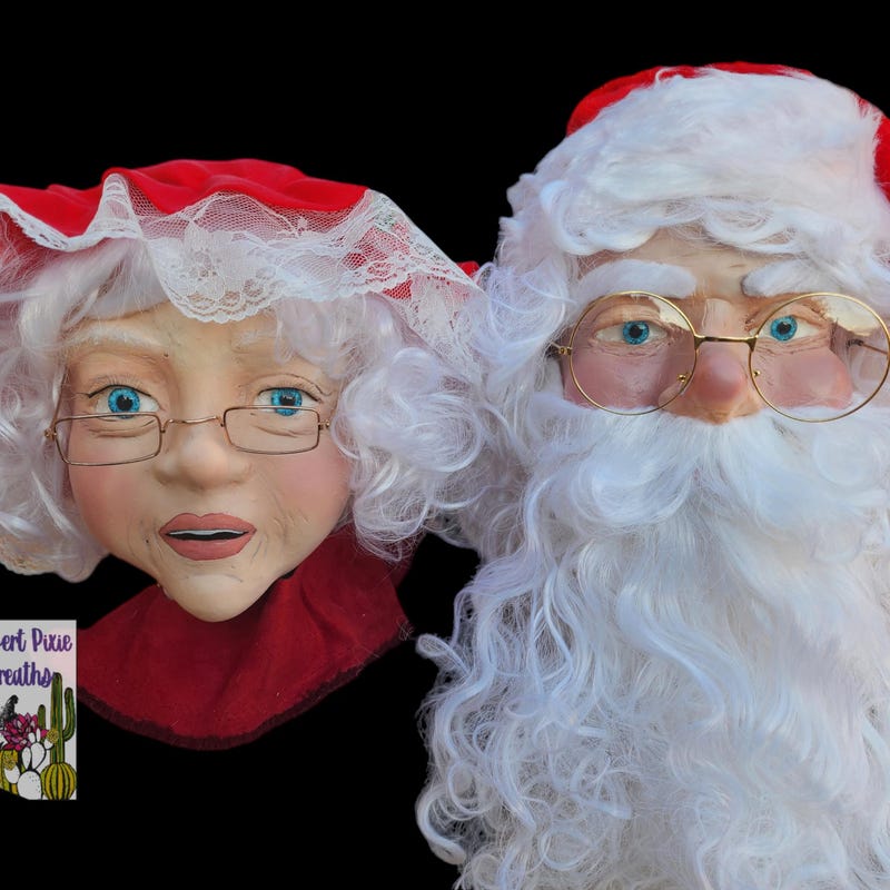 Mrs Claus Face - Etsy