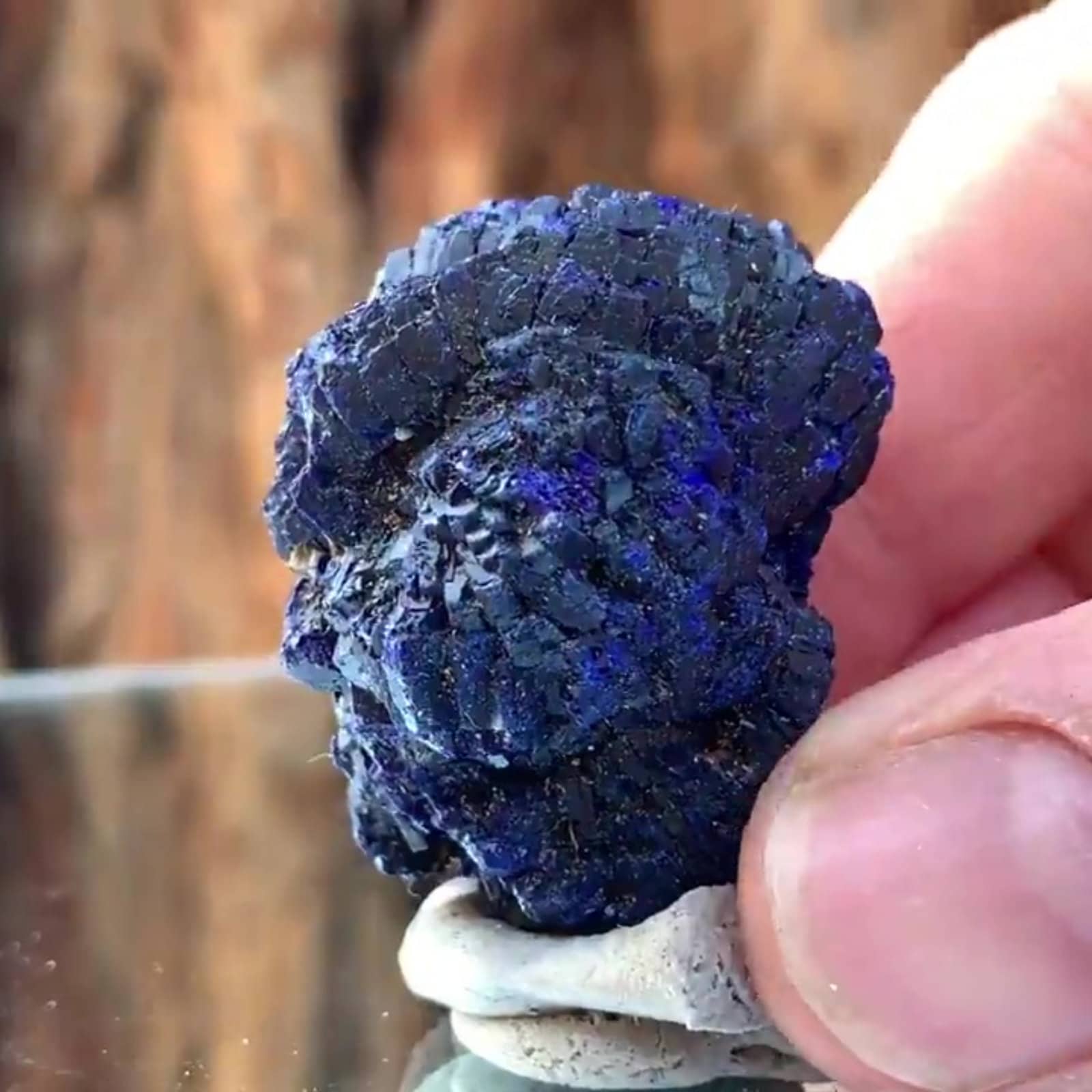 Rocks & Geodes Home & Living 4cm 10g Blue Azurite Crystal Stone Rock ...