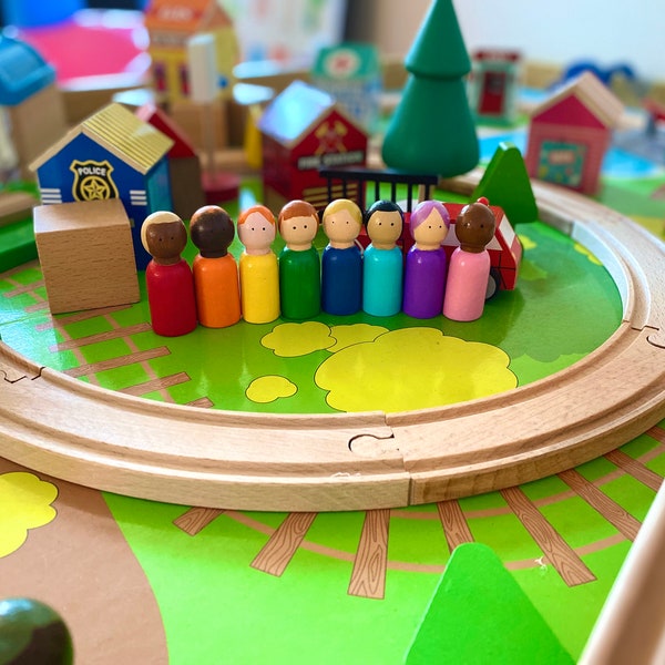 Peg People Family - Etsy