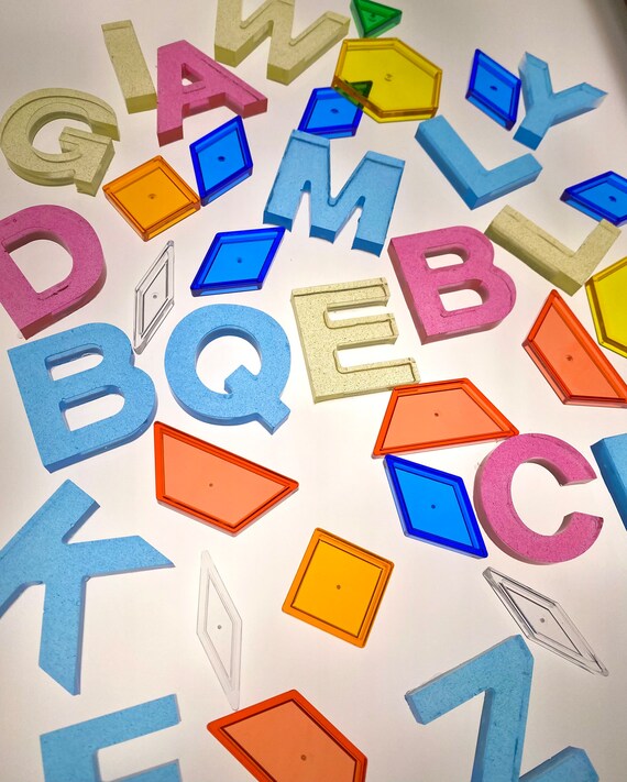 Transparent Resin Letters Custom Colors Great for Letter | Etsy