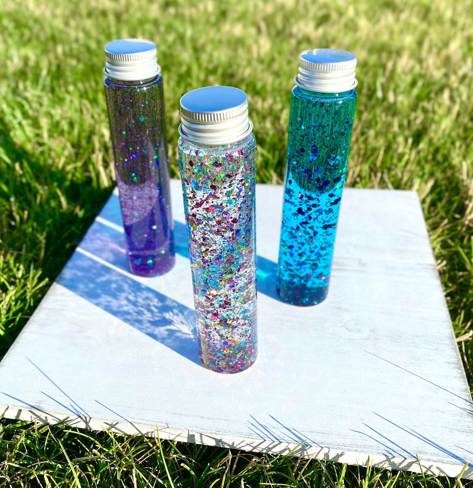 Mini Colorful Sensory Shaker Bottle 6 115ml Unique Calm Down Bottle Anxiety and Stress Relief ...