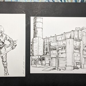 Two Ninja City Original Ink Art 3rd Party Goodman Games RPG - Etsy