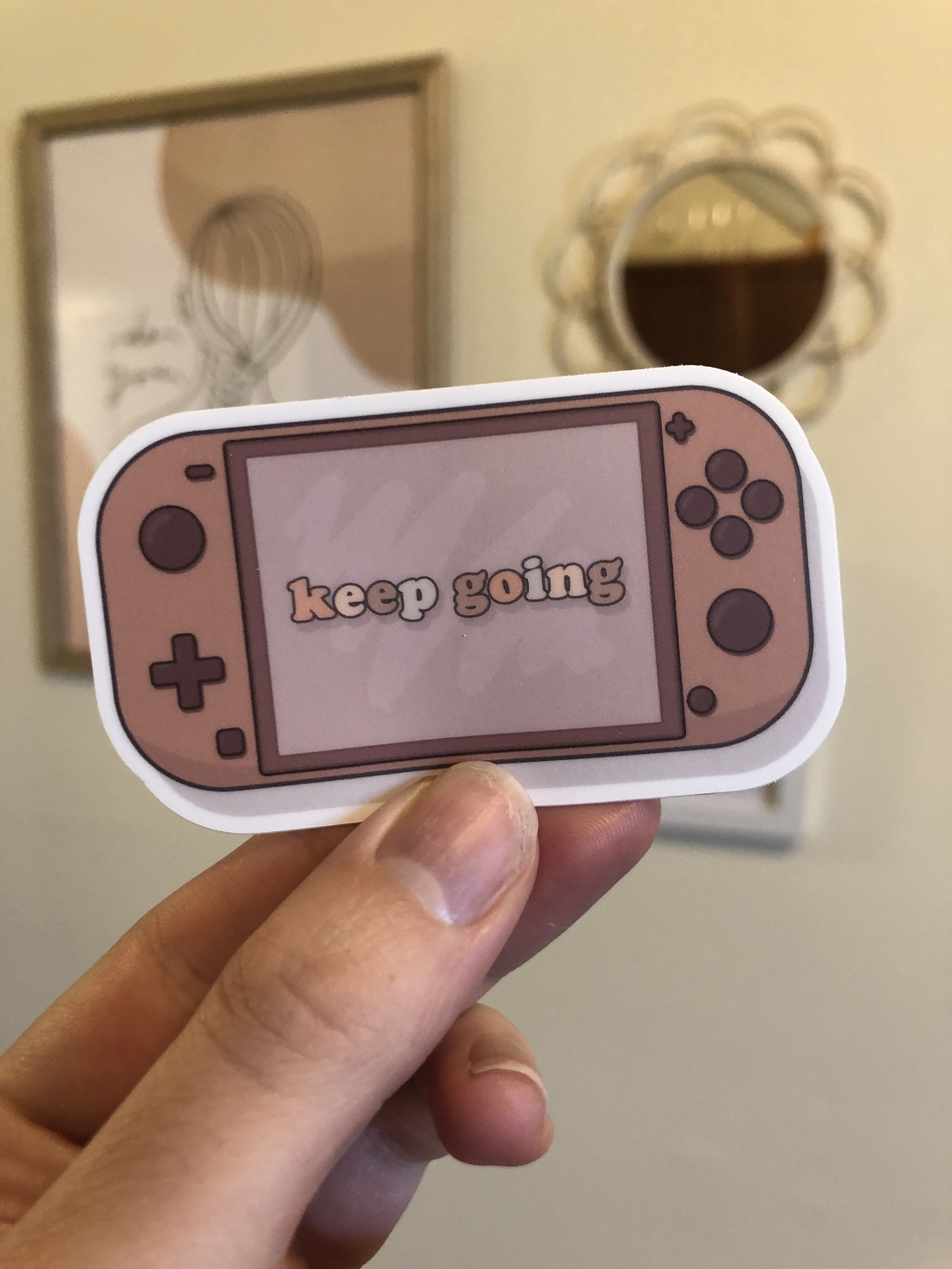 Keep Going Nintendo Switch Sticker | Aesthetic Hydro Flask Sticker ...