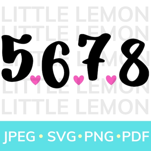 And 5 6 7 8 Dance Svg Png Jpeg Dxf / Commercial Use / Vinyl - Etsy