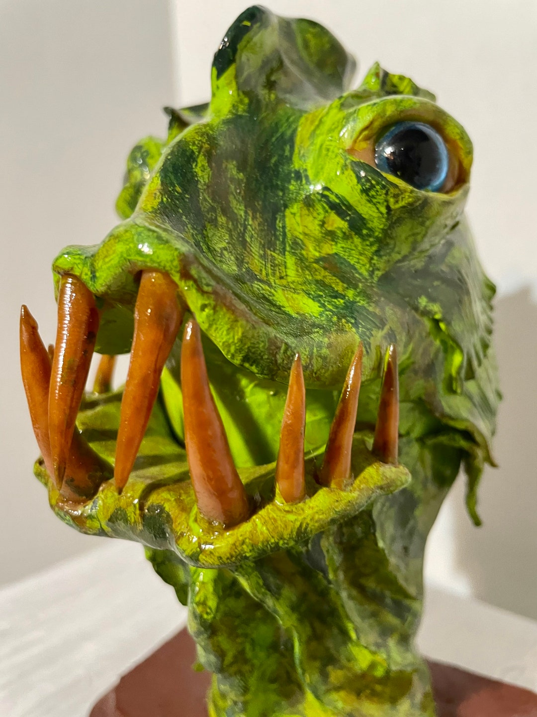 Creature Green Thing Sculpture, One-of-a-kind, Art by Lee Tunnell - Etsy