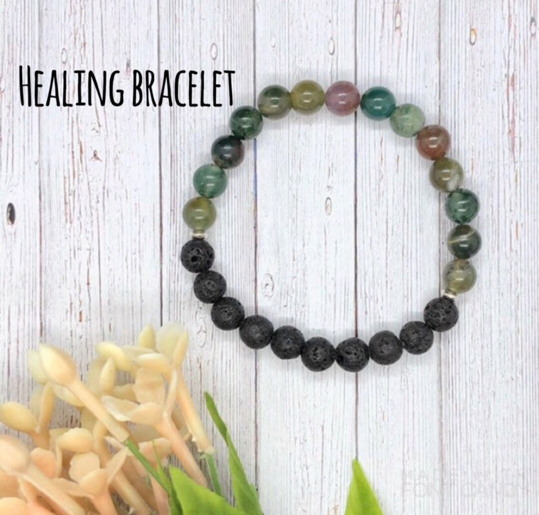 Men's Lava Diffuser Bracelet, Men's Beaded Bracelet, Gift for Dad ...