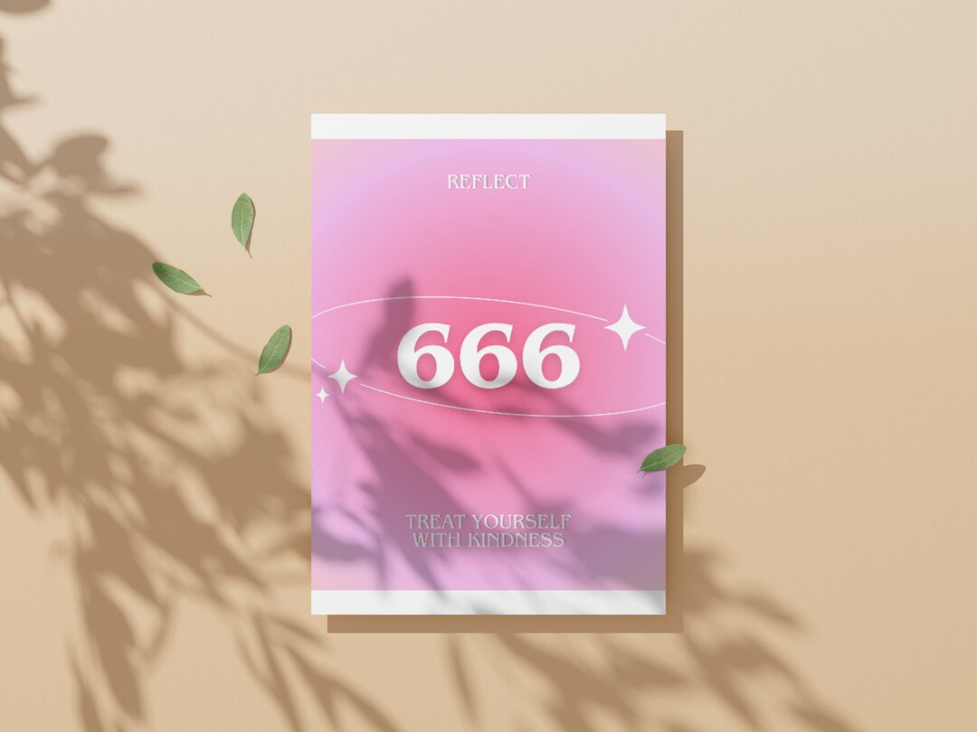 666 Angel Numbers Digital Print Download Printable Wall Art Support ...