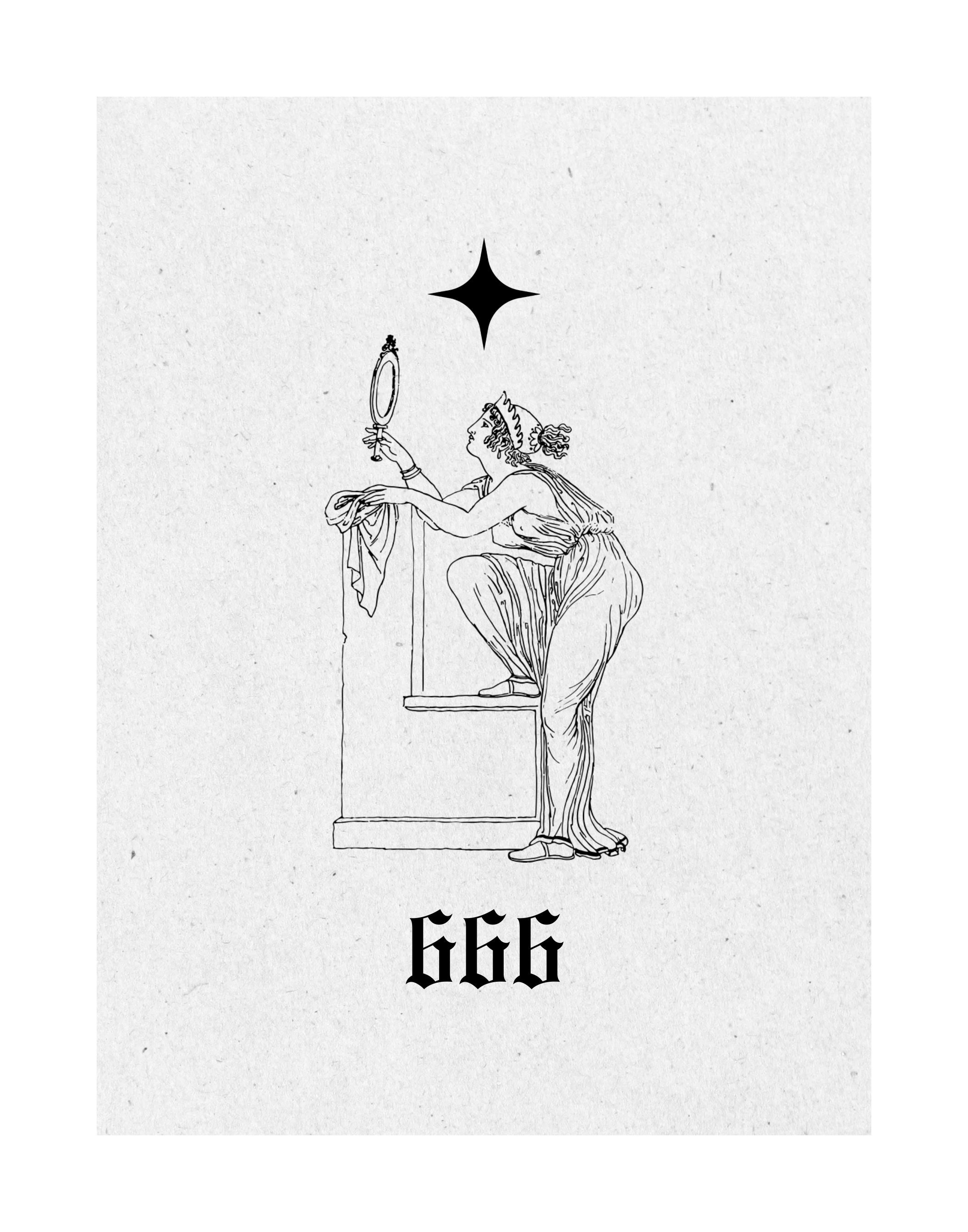 666 Angel Numbers Digital Print Download Printable Wall Art Reflect ...