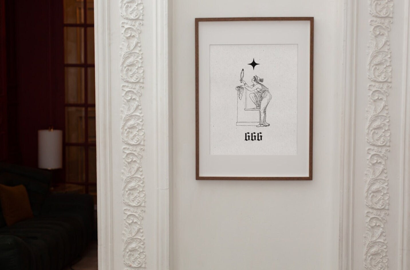 666 Angel Numbers Digital Print Download Printable Wall Art Reflect ...