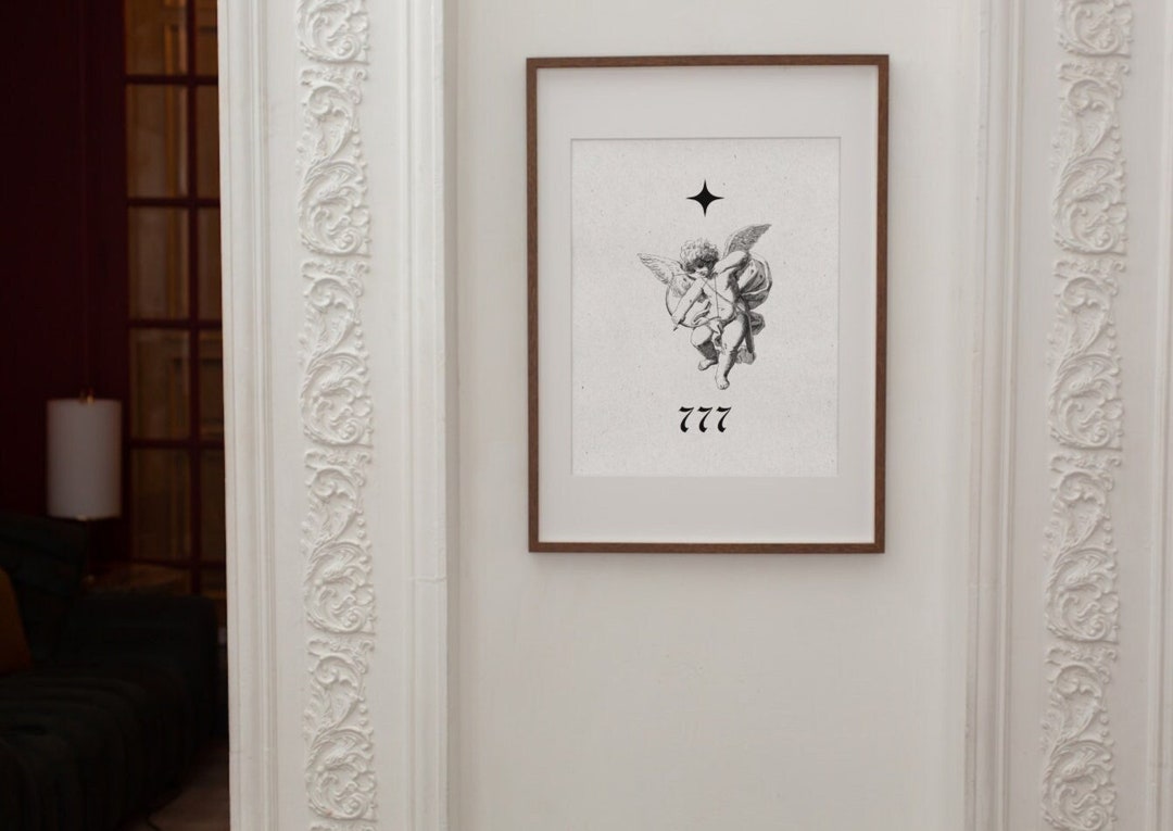 777 Angel Numbers Digital Print Download Printable Wall Art Reflect ...