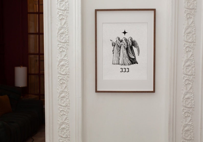 333 Angel Numbers Digital Print Download Printable Wall Art Support ...