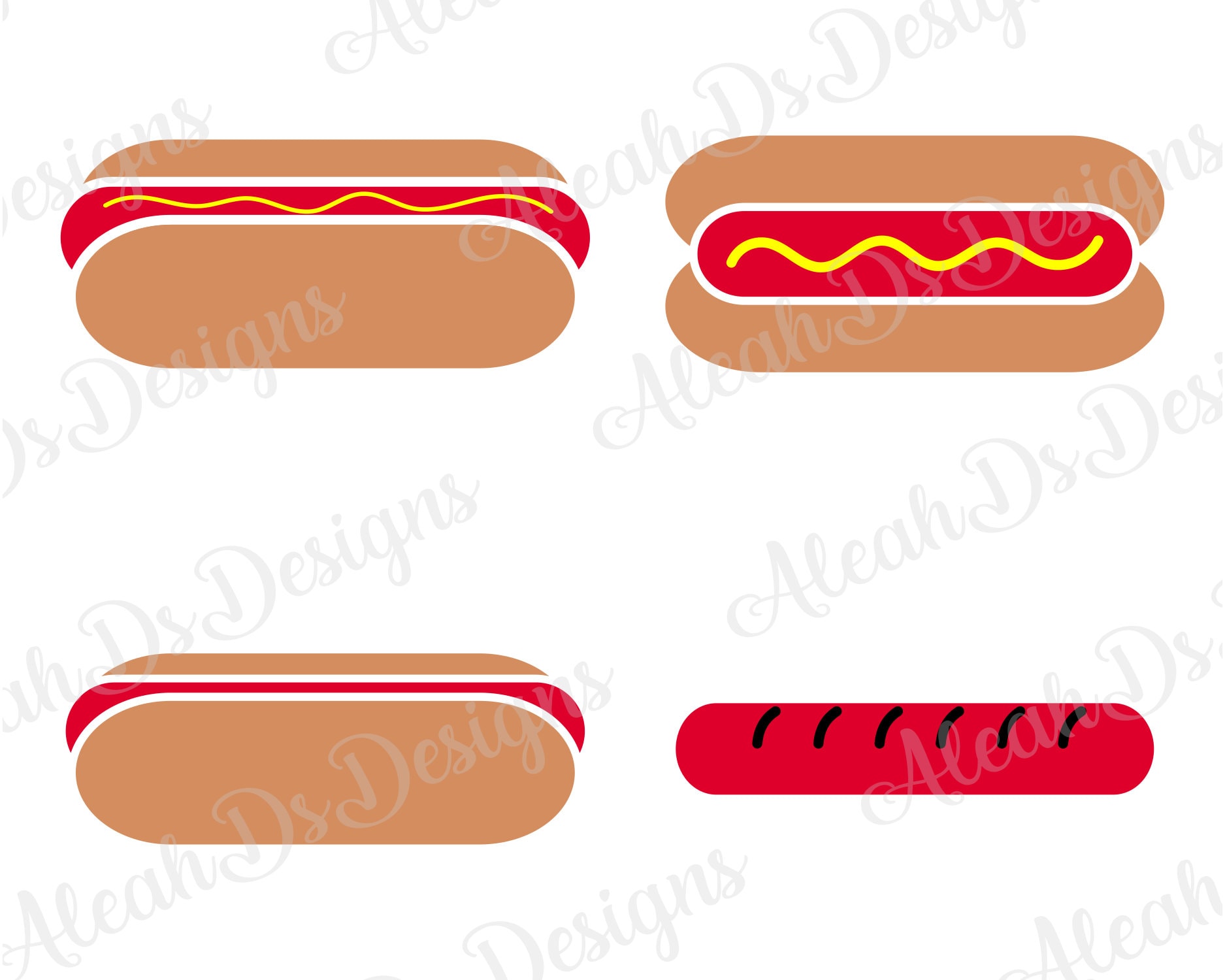 Hot Dog, Sausage, Grill, Bun, BBQ, Clip Art, Clipart, Design ...