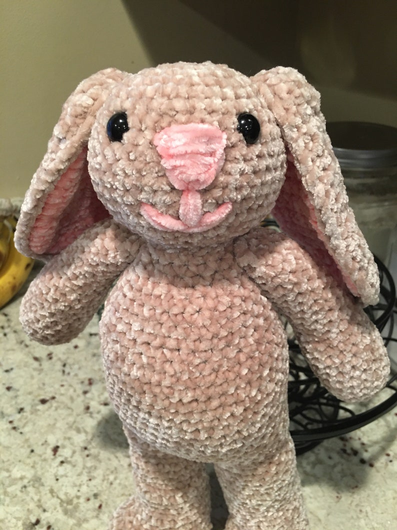 Stuffed Velvet Bunny Rabbit | Etsy