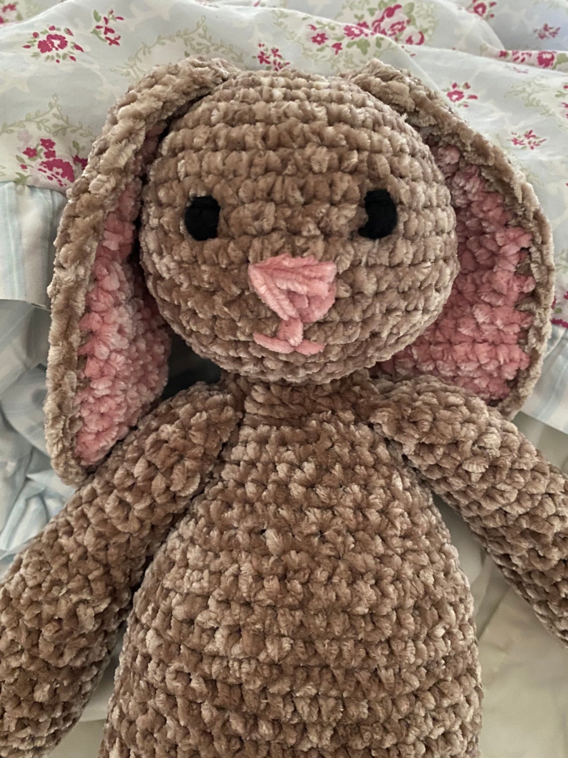 Stuffed Velvet Bunny Rabbit - Etsy