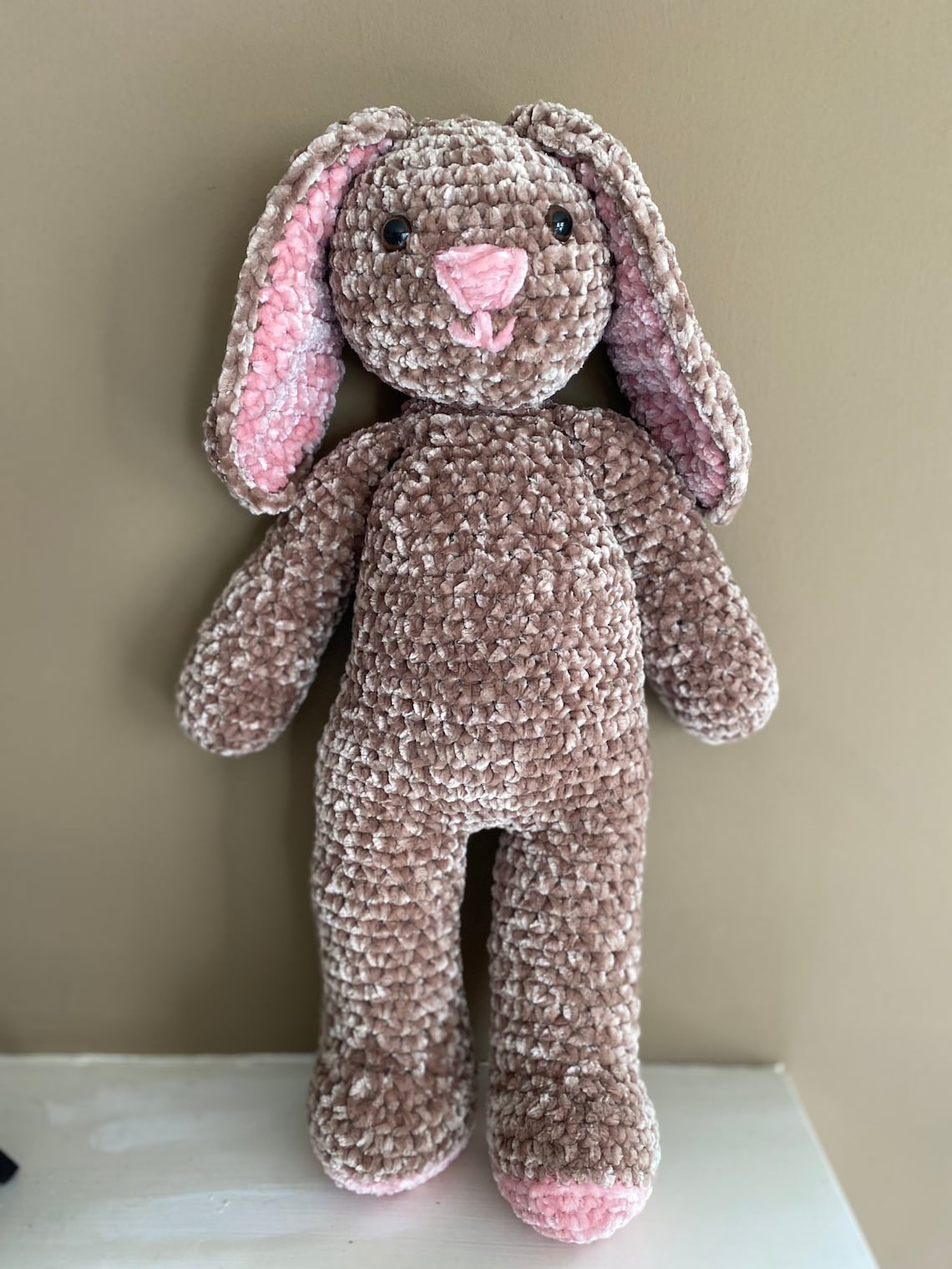 Stuffed Velvet Bunny Rabbit - Etsy