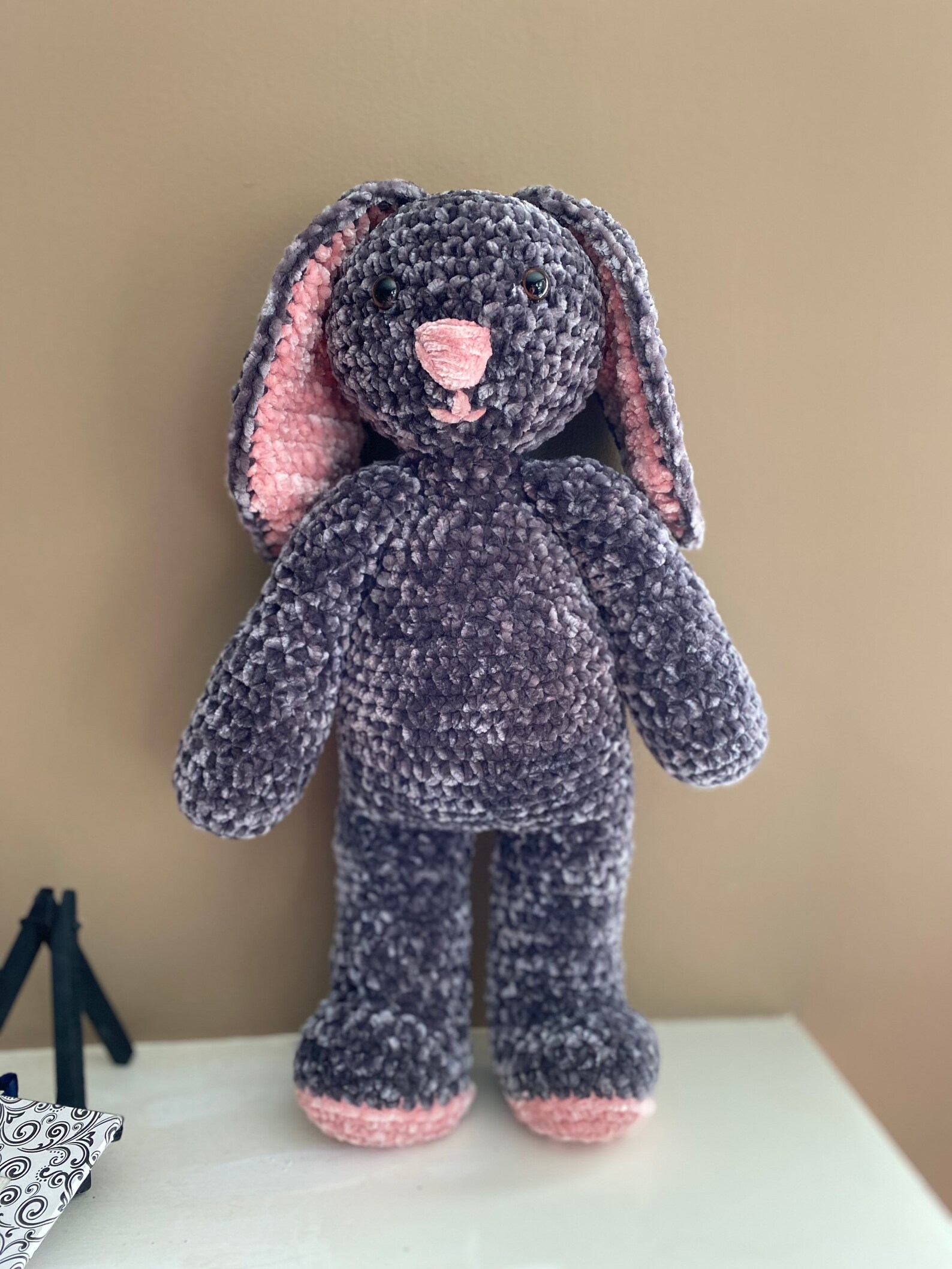 Stuffed Velvet Bunny Rabbit - Etsy