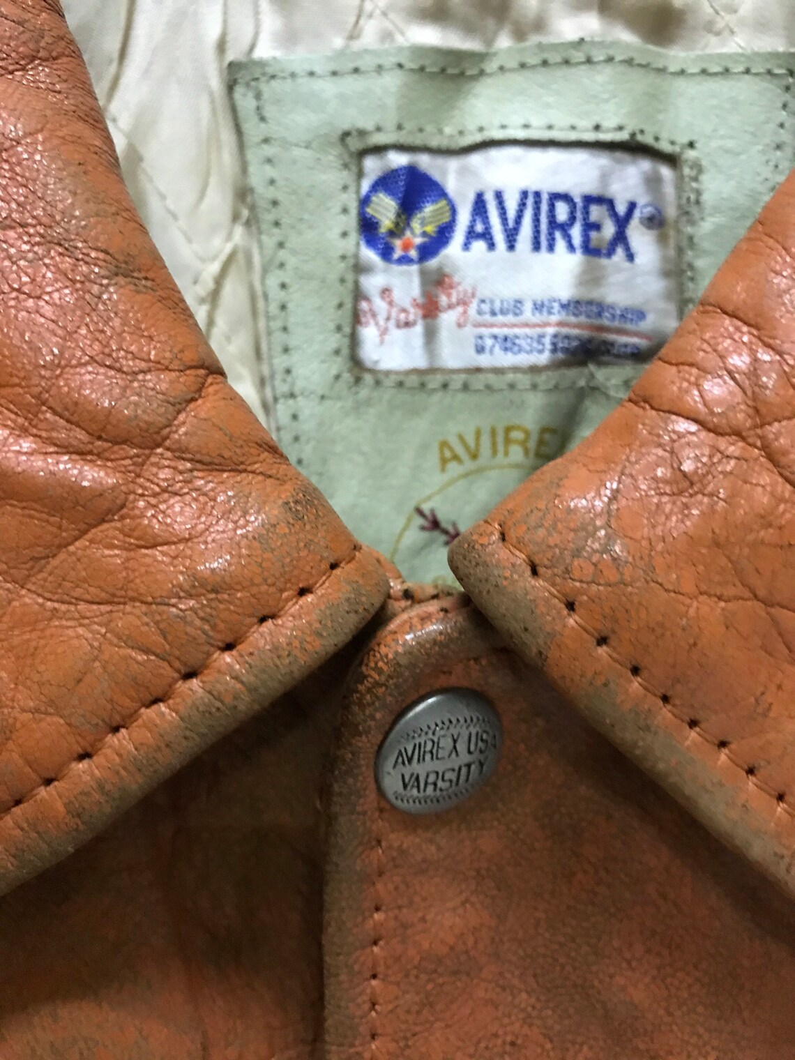 Vintage Avirex Usa Mohawk Varsity Jacket Varsity Leather | Etsy