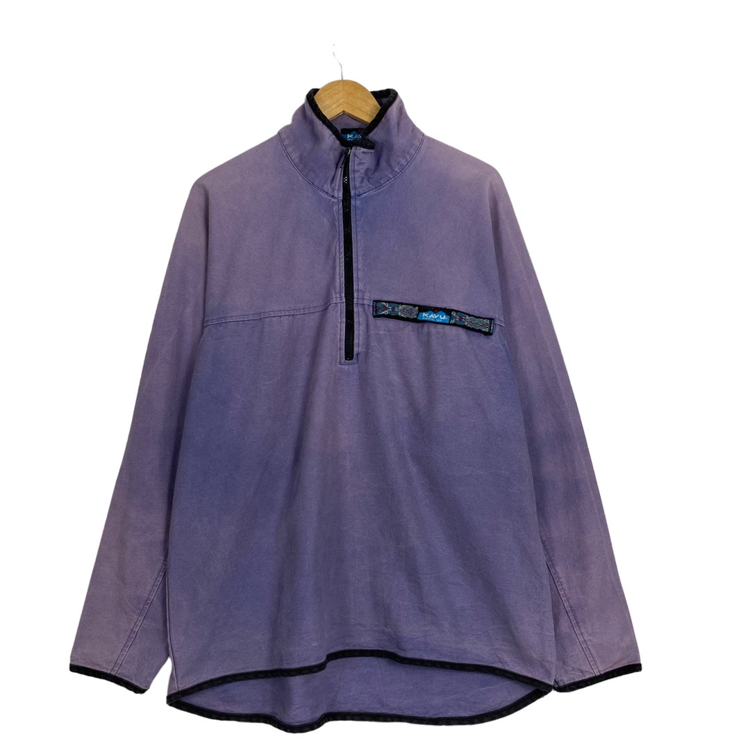 Vintage Kavu Half Zipper Denim Jacket Size L - Etsy