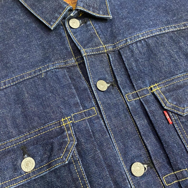 Vintage 90s Levis BIG E Type 2 Trucker Denim Jacket Size 40 Selvege - Etsy