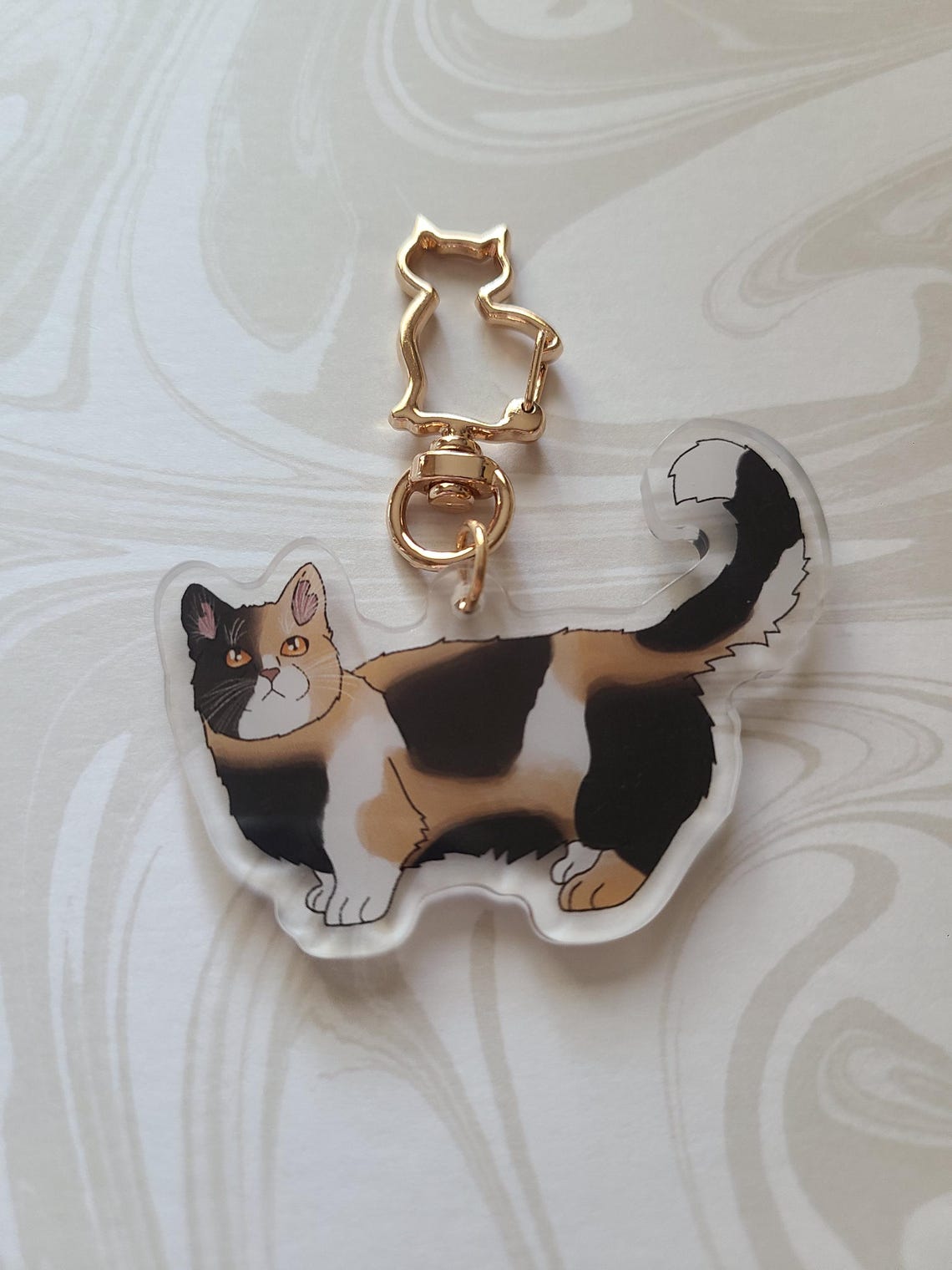 Munchkin Cat Breed Acrylic Keychains Gray & White, Calico, and Smoke - Etsy