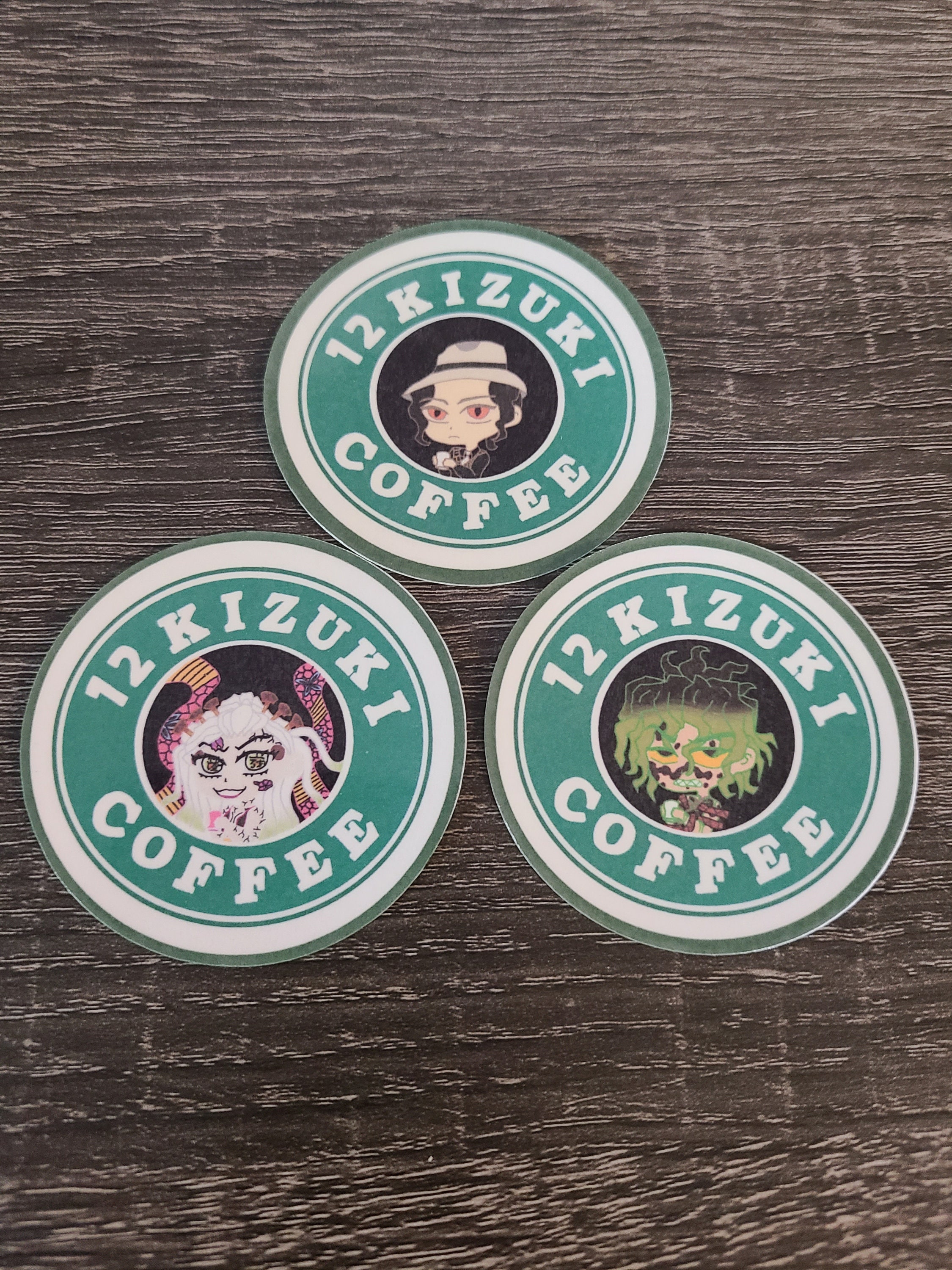 Demon Anime Coffee Stickers - Etsy