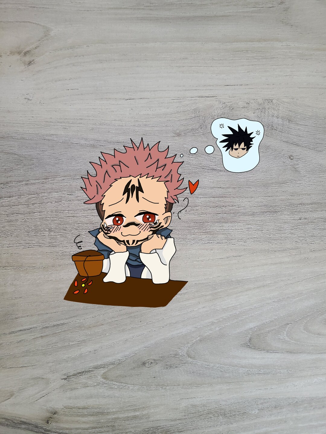Cute Sukuna Sticker - Etsy