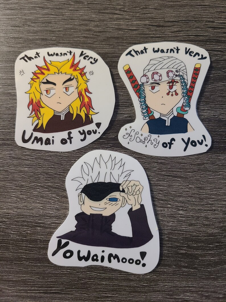 Miscellaneous Cute Anime Stickers - Etsy UK