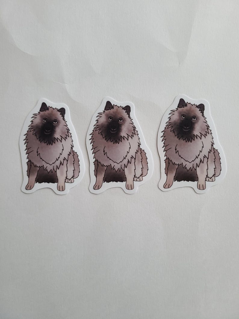 Keeshond Dog Breed Stickers - Etsy