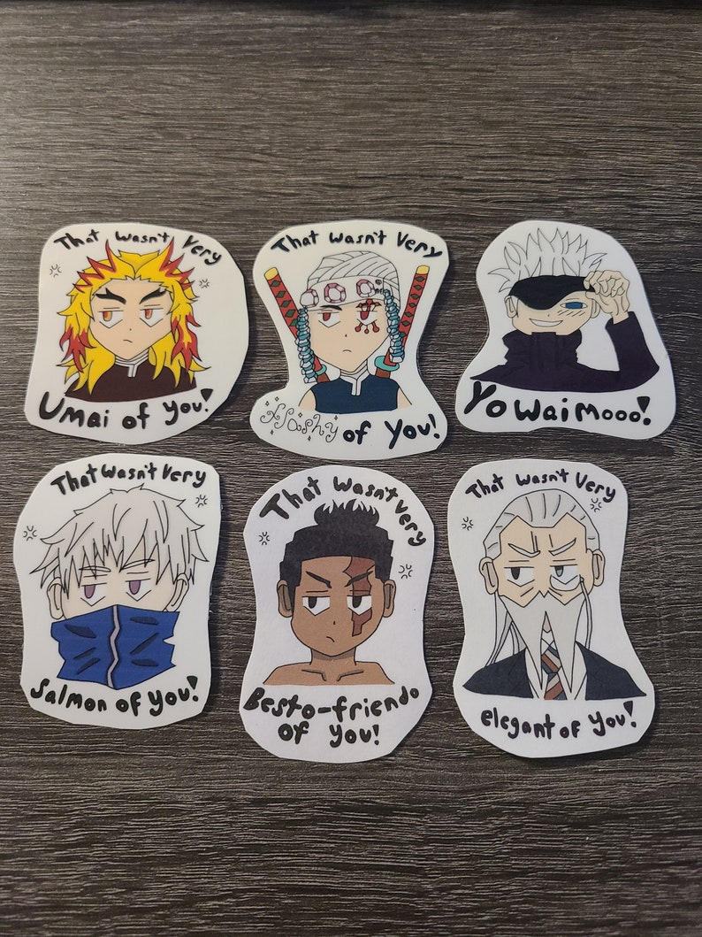 Miscellaneous Cute Anime Stickers - Etsy UK